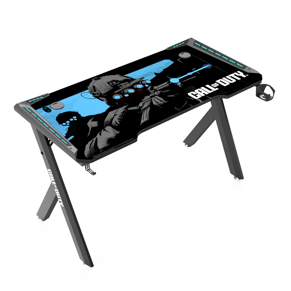 Call Of Duty (COD) Hawksbill Series RGB Flowing Light Gaming Desk With ...