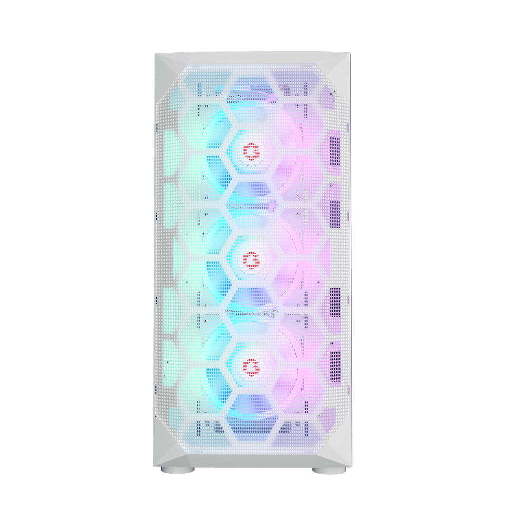 GAMEON Emperor Arctic I Series Mid Tower Gaming Case - White – gameon.store