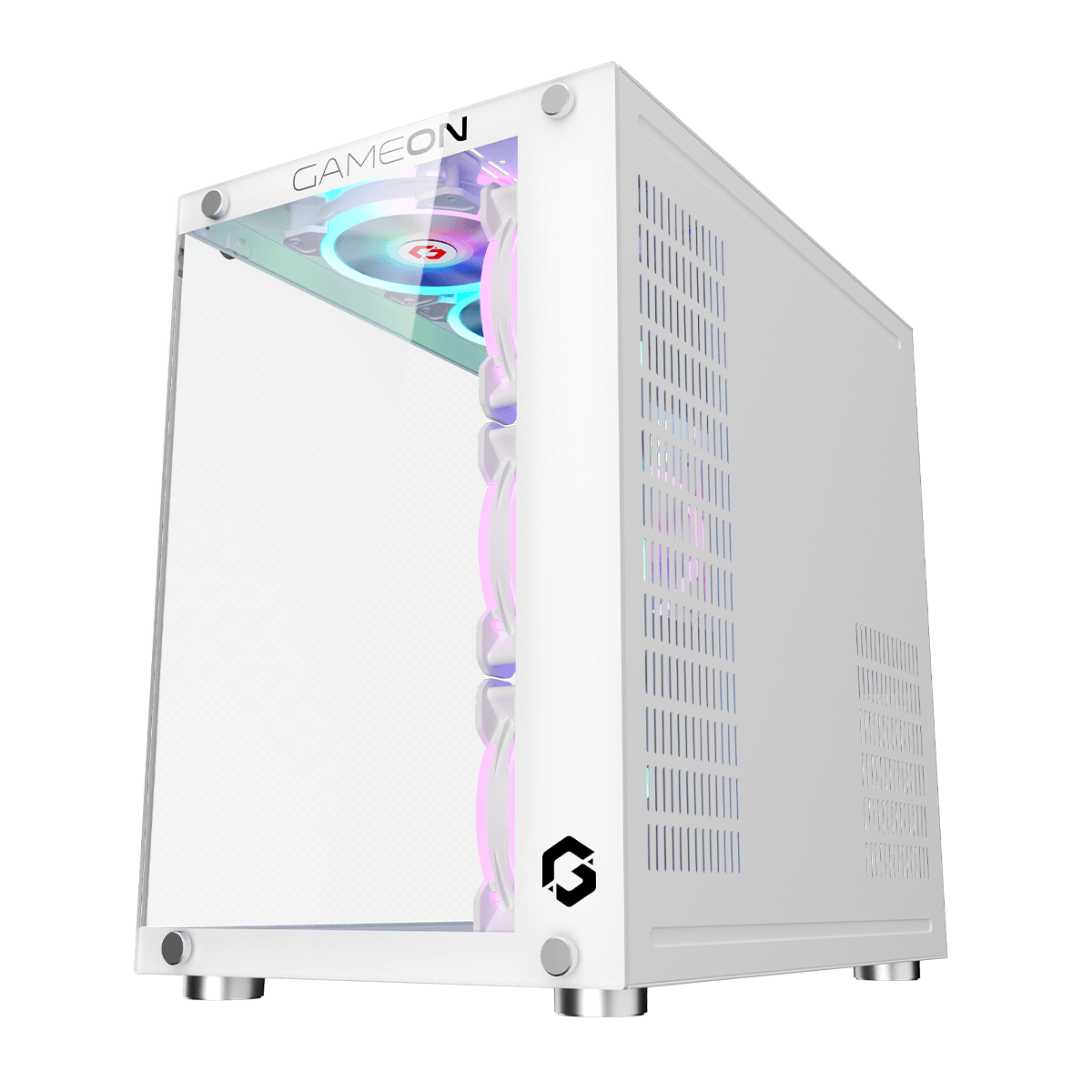 GAMEON Emperor Arctic II Series Mid Tower Gaming Case - White – gameon ...