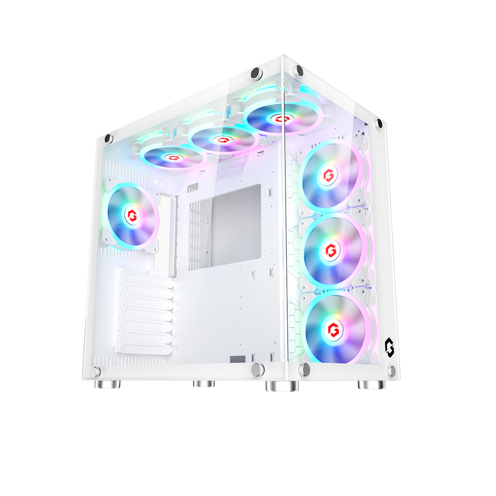 GAMEON Emperor Arctic II Series Mid Tower Gaming Case - White – gameon ...