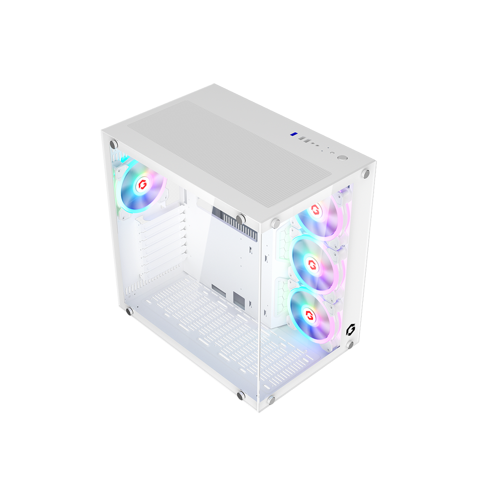 GAMEON Emperor Arctic II Series Mid Tower Gaming Case - White – gameon ...