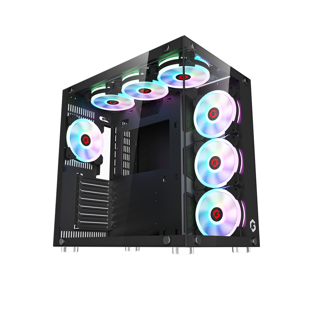 GAMEON Emperor Midnight II Series Mid Tower Gaming Case - Black ...