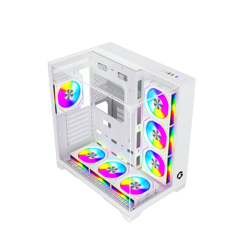 GAMEON Valkyrie I Series Mid Tower Gaming Case - White – gameon.store