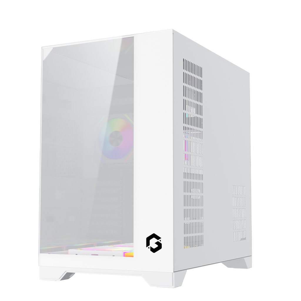 GAMEON Valkyrie I Series Mid Tower Gaming Case - White – gameon.store