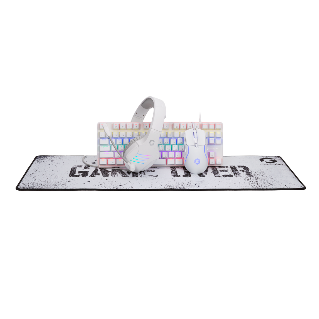 GAMEON VIPER XA All-In-One Artic Series Gaming Bundle (Mechanical Keyb ...